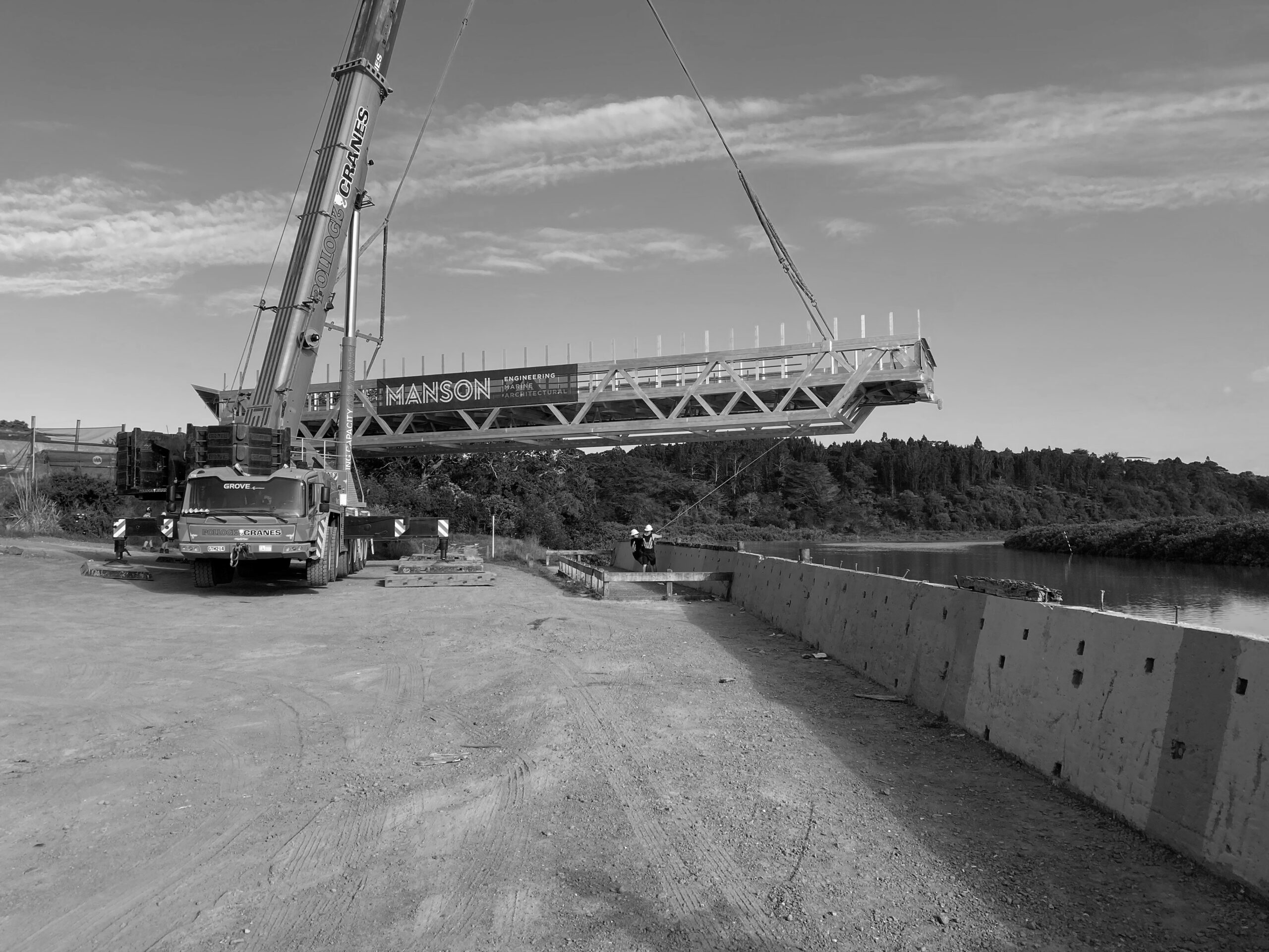 Auckland Transport Walkway - Pollock Cranes